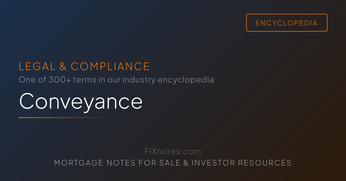 Conveyance | FIXnotes
